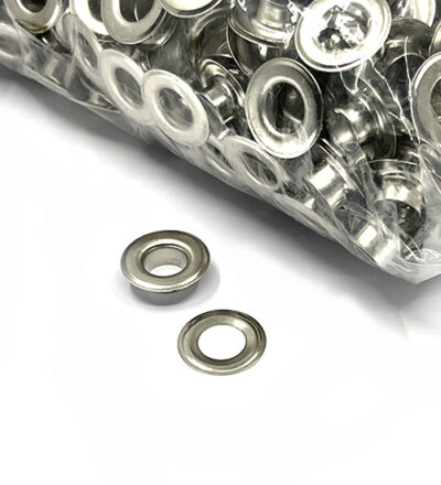 Ojillo Metálico Milano para Lona (100 o 1000 piezas). - Peletería Milano